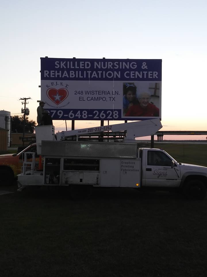 Service Truck Lamp Storage - Cranes, Buckets, & Trucks - The Sign Syndicate